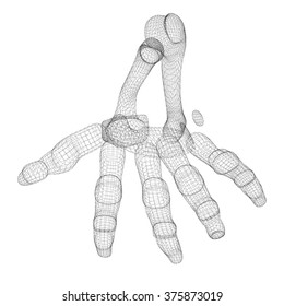 Human Body Hand Body Structure Wire Stock Illustration 375873019 ...