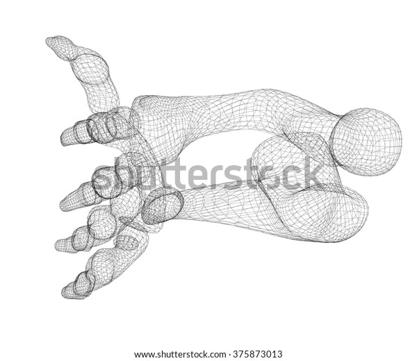 Human Body Hand Body Structure Wire: ภาพประกอบสต็อก 375873013 ...