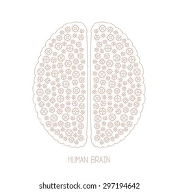 Human Brain Creativity Vector Concept Mono: เวกเตอร์สต็อก (ปลอดค่า ...