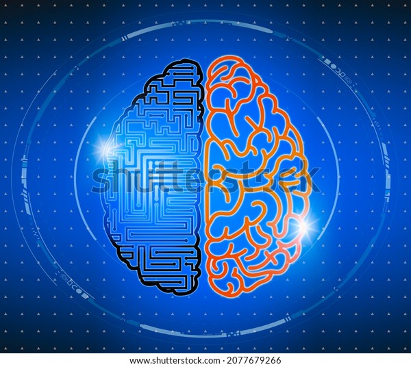 Human Brain Digital Memory Cyborg Human Stock Illustration 2077679266 ...