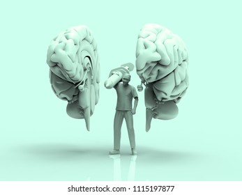 Human Brain Pastel 3d Render Stock Illustration 1115197853 | Shutterstock