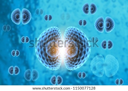 Human Cell Division Science Background 3 D Stock Illustration ...
