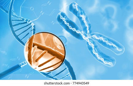 Human Dna Structure Cell 3d Rendering Stock Illustration 774943549 ...