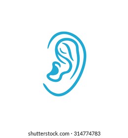 Human Ear Simple Linear Logo Icon Stock Illustration 314774783 ...