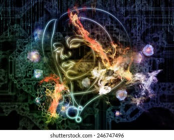 Human Geometry Series Background Design Lines Stock Illustration ...