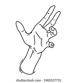 Human Hand Illustration Comic Reference Stock Illustration 1983537731 ...