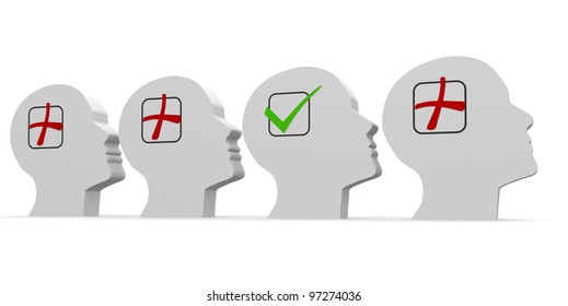 Human Head Check List Yes No 스톡 일러스트 97274036 | Shutterstock