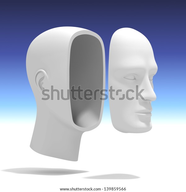 Human Head Separate Face Stock Illustration 139859566 | Shutterstock