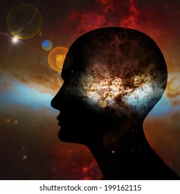 Human Head Space Elements This Image 스톡 일러스트 199162115 | Shutterstock