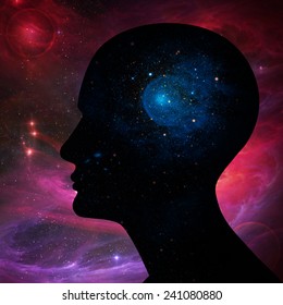 Human Head Space Elements This Image 스톡 일러스트 241080862 | Shutterstock