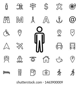 Human Icon Universal Set Navigation Website Stock Illustration ...