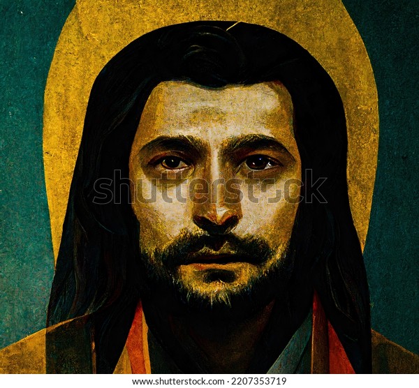 Human Jesus Image Stock Illustration 2207353719 | Shutterstock