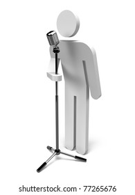 Human Microphone Stock Illustration 77265676 | Shutterstock