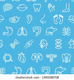 Human Internal Organs Anatomical Signs Seamless: เวกเตอร์สต็อก (ปลอดค่า ...