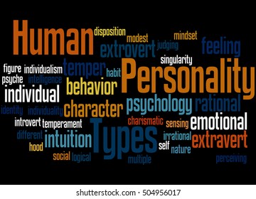 Human Personality Types Word Cloud Concept 스톡 일러스트 504956017 | Shutterstock