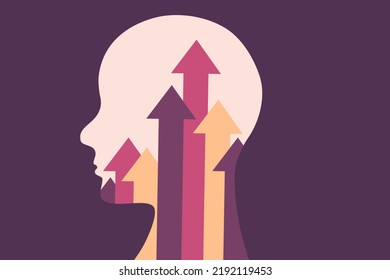 Human Progress Concept Arrows Pointing On Stock Illustration 2192119453 ...