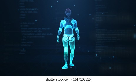 Mrt Body Scan Hud Style Design Stock Vector (Royalty Free) 1549153472 ...