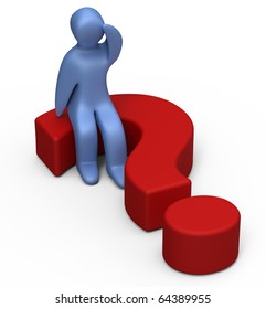 Human Render Red Question Mark Stock Illustration 64389955 | Shutterstock