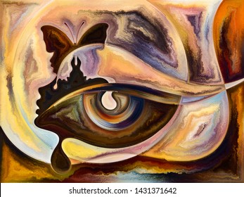 Human Texture Series Composition Human Face Stock Illustration 1253633137