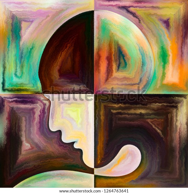 Human Texture Series Design Composed Human Stock Illustration ...