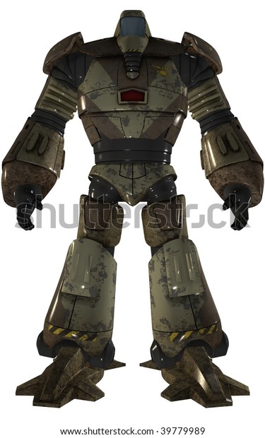 Humanoid Robot Tank Stock Illustration 39779989