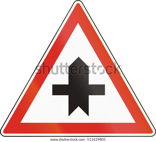 Hungarian Regulatory Road Sign Crossroads Priority Stock Illustration ... Hungarian Regulatory Road Sign Crossroads Priority Stock Illustration ...