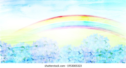 Hydrangea Rainy Season Flower Background Stock Illustration 1953005323 ... Hydrangea Rainy Season Flower Background Stock Illustration 1953005323 ...