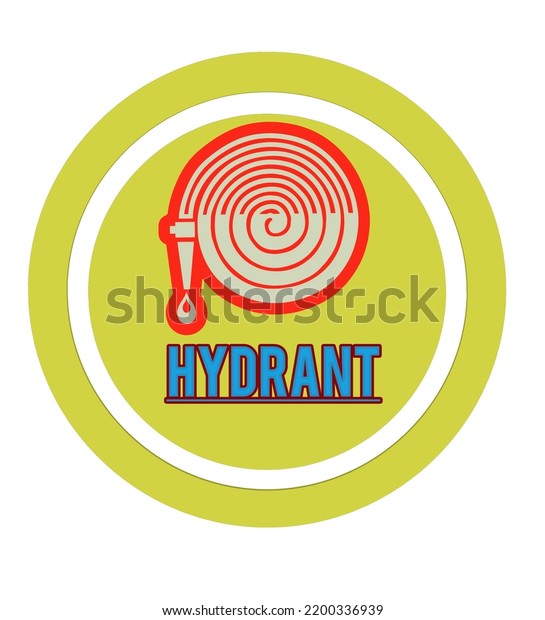 Hydrant Sign Logo Background Project Stock Illustration 2200336939 ...