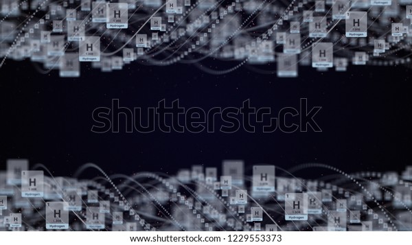 Hydrogen Molecule Computer Graphics Background Rendering Stock ...