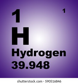 Hydrogen Periodic Table Elements Stock Illustration 590516846 ...
