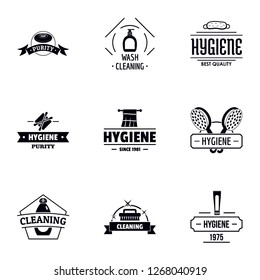 Hygiene Logo Set Simple Set 9 Stock Illustration 1268040919 | Shutterstock