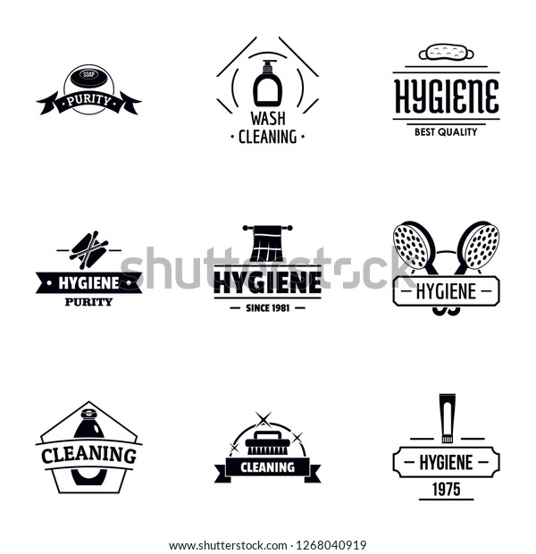 Hygiene Logo Set Simple Set 9 Stock Illustration 1268040919 | Shutterstock