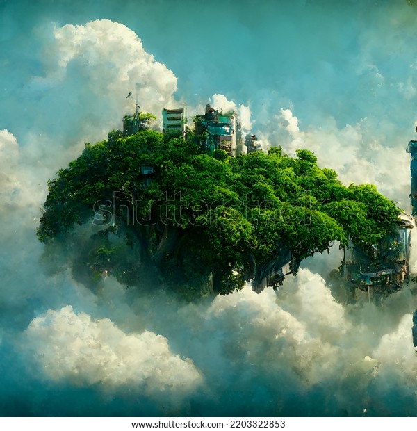 Hyper Realistic Illustration Future City Appearance Stock Illustration ...