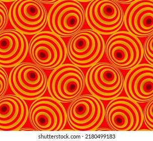 Hypnotic Red 3d Bubbles Seamless Pattern Stock Illustration 2180499183 ...