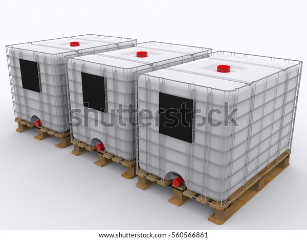 Ibc Container Isolated 3d Rendering Stock Illustration 560566861 ...