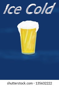 Ice Cold Poster Stock Illustration 135632222 | Shutterstock