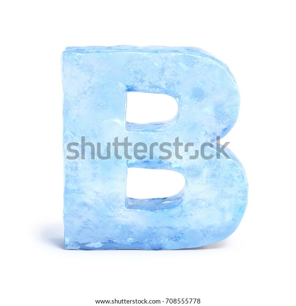 Ice Font 3d Rendering Letter B Stock Illustration 708555778 | Shutterstock