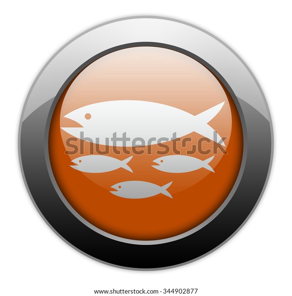 Icon Button Pictogram Fish Hatchery Symbol Stock Illustration 344902877 ...