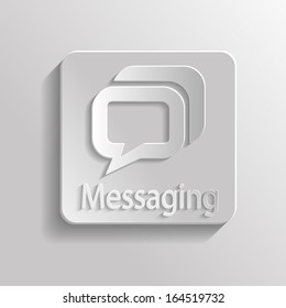 Icon Gray Message Shadow Rasterized Copy Stock Illustration 164519732 ...