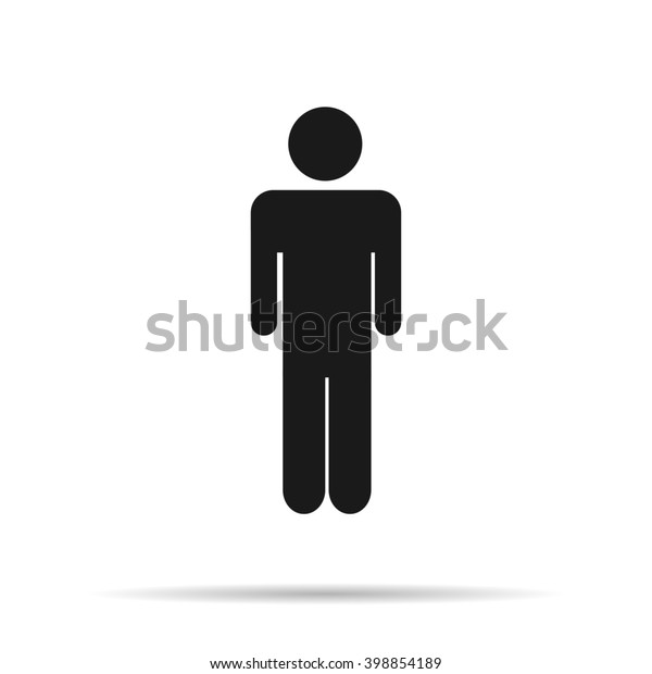 Icon Man Shadow Stock Illustration 398854189 | Shutterstock