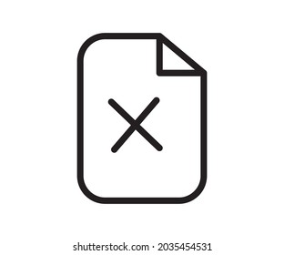 Icon Rejected Stamp Rejected Document Stock Illustration 2035454531