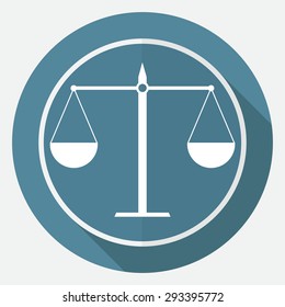 Icon Scale On White Circle Long Stock Illustration 293395772 | Shutterstock