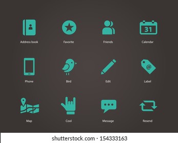 Icons See Vector Version Stock Illustration 154333163 | Shutterstock