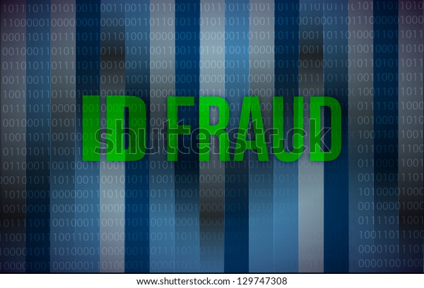 Id Fraud Binary Background Illustration Design Stock Illustration ...