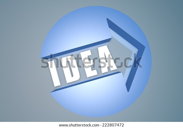 Idea 3d Text Render Illustration Concept Stock Illustration 222807472 ...