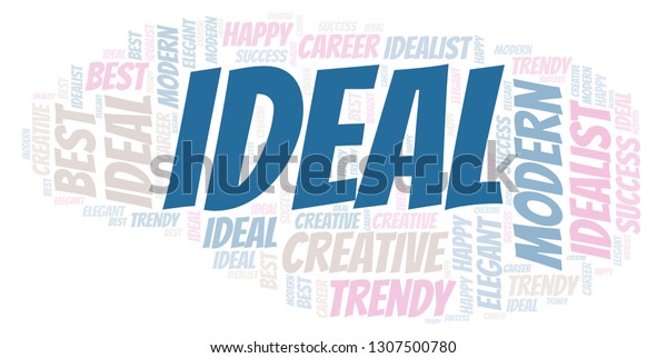 Ideal Word Cloud Stock Illustration 1307500780 | Shutterstock