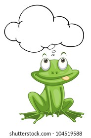 Illlustration Frog Thinking Eps Vector Format Stock Illustration ...