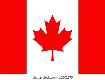 Illustrated 2d Flag Canada 스톡 일러스트 12002575 | Shutterstock