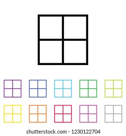 Illustrated Icon Array Colours On White Stock Illustration 1230122704 ...