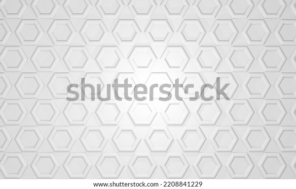 Illustration 3d Render Hexagonal Shapes Normal Stock Illustration ...
